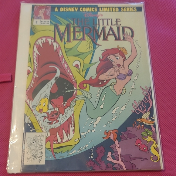 Disney | Other | Disney The Little Mermaid Comic With Dust Cover 992 ...